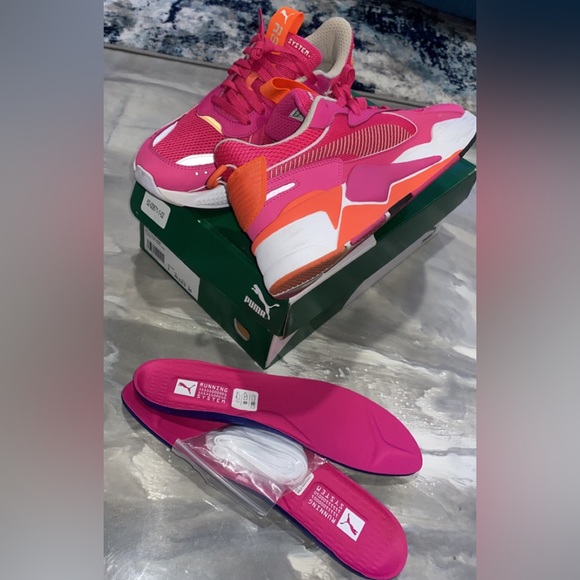 Puma | Shoes | Puma Womens Rsx Toys Wns Pink Orange And White Only Worn ...